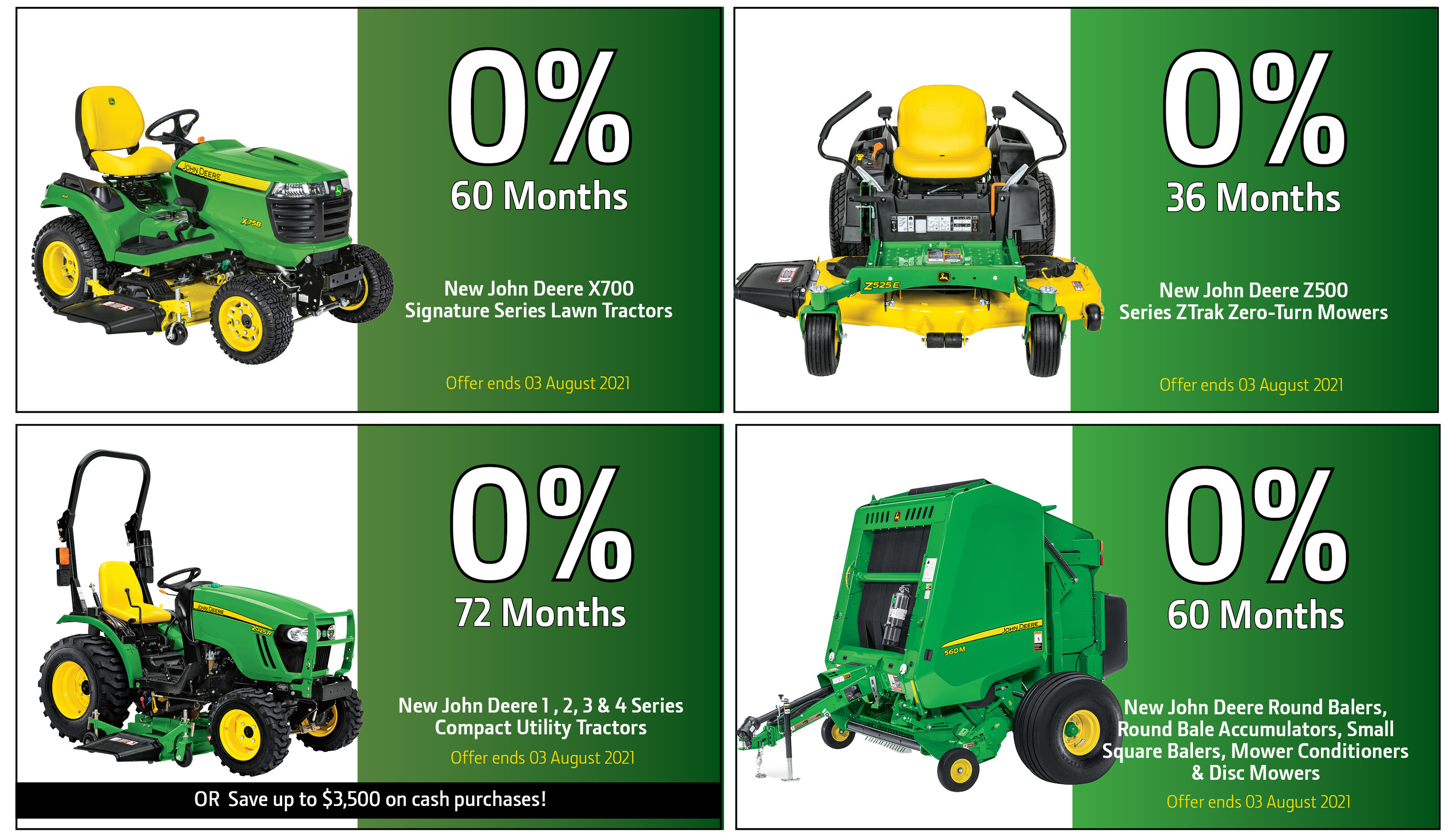 John Deere Equipment Promos | Davenport, IA | Sinclair Tractors
